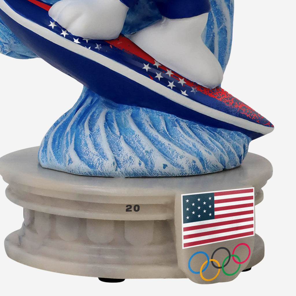 Team USA Snoopy Peanuts Surfing Mini Bobblehead FOCO