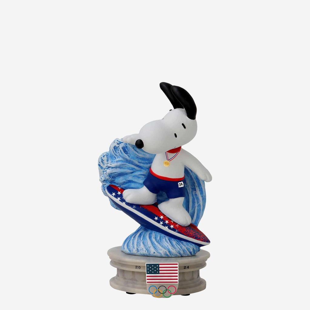 Team USA Snoopy Peanuts Surfing Mini Bobblehead FOCO