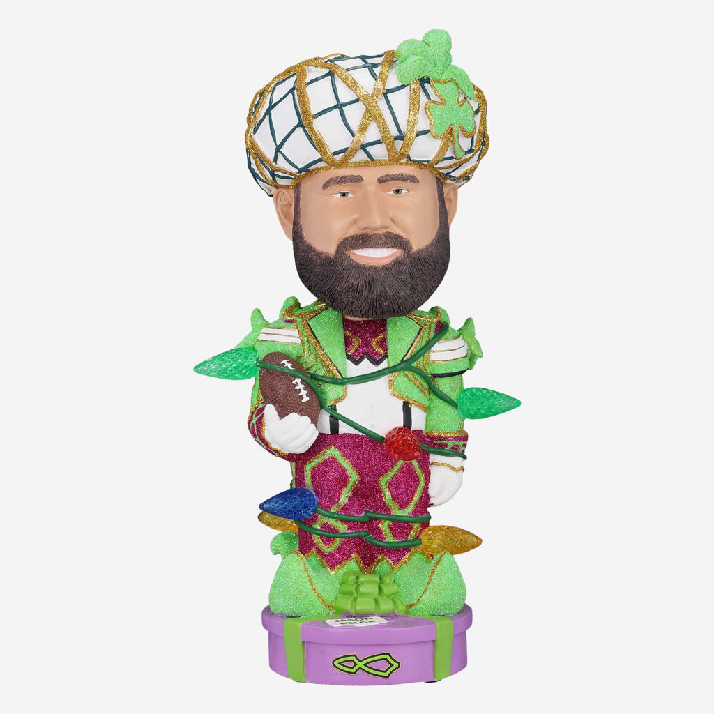 Jason Kelce Mummer Suit Holiday Lights Bobblehead FOCO