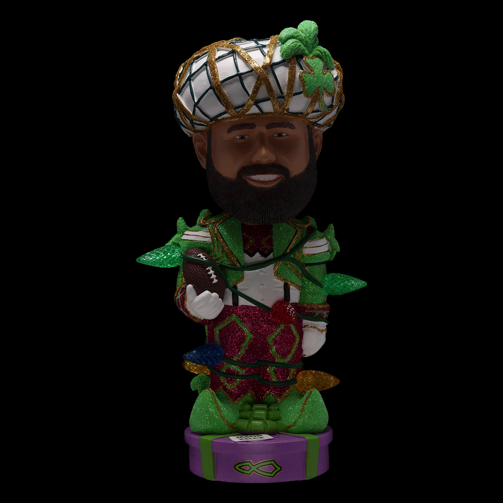 Jason Kelce Mummer Suit Holiday Lights Bobblehead FOCO