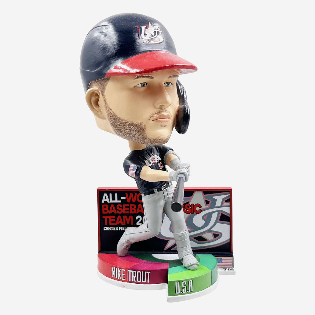 Mike Trout USA 2023 All World Baseball Classic Team Bighead Bobblehead FOCO
