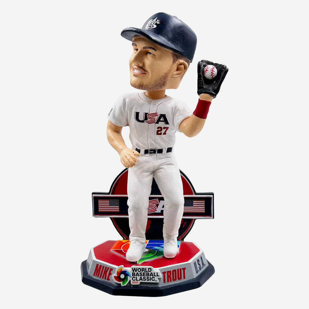 Mike Trout USA 2023 World Baseball Classic Fielding Bobblehead FOCO