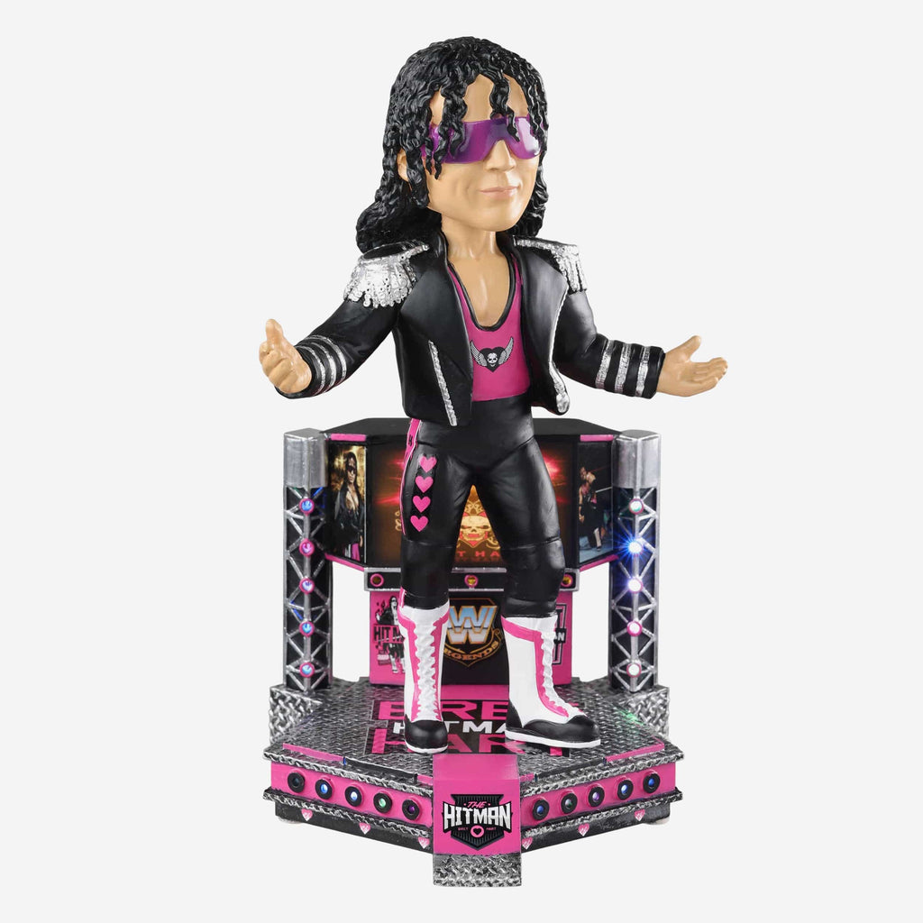 Bret Hart WWE Light Up Stage Entrance Bobblehead FOCO