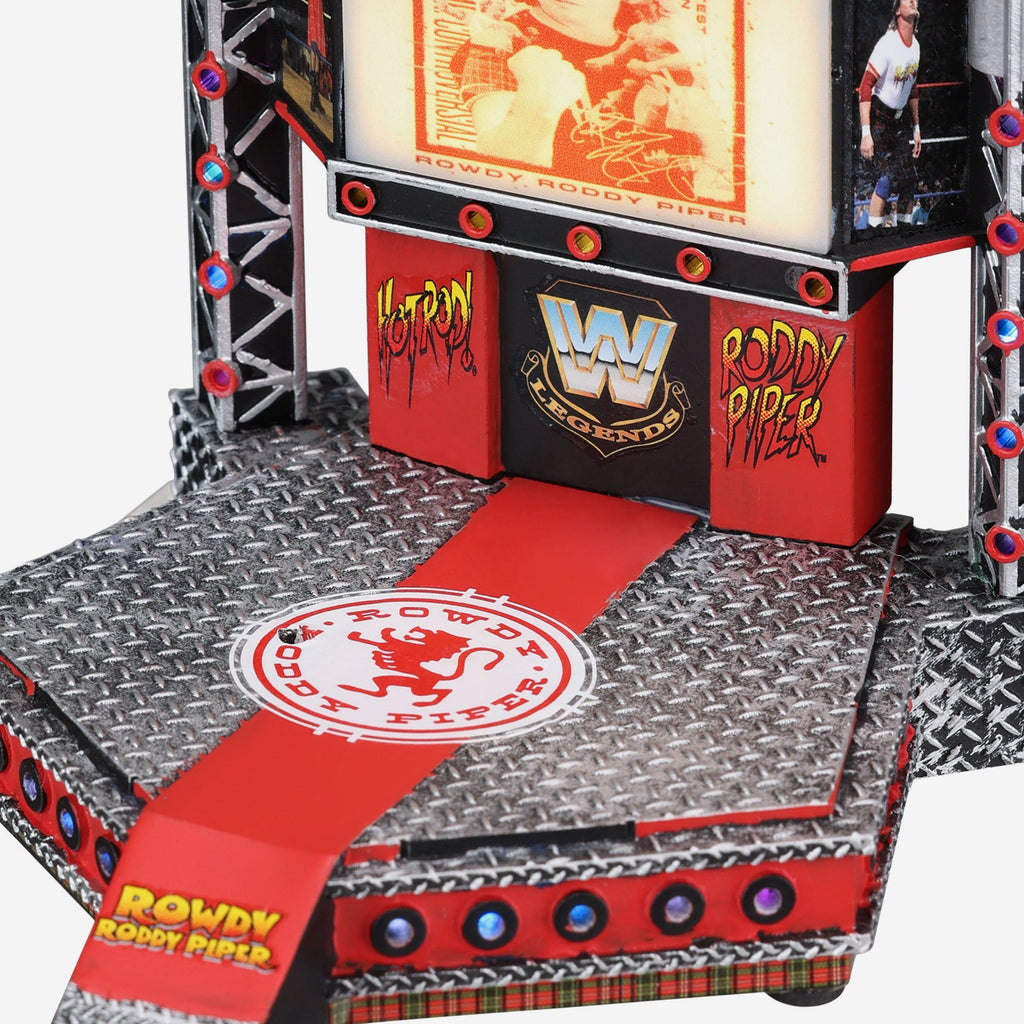 Rowdy Roddy Piper WWE Light Up Stage Entrance Bobblehead FOCO