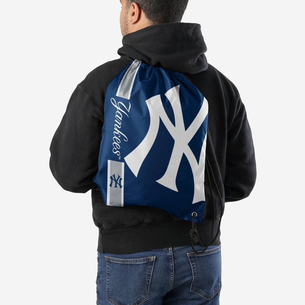 New York Yankees Big Logo Drawstring Backpack FOCO