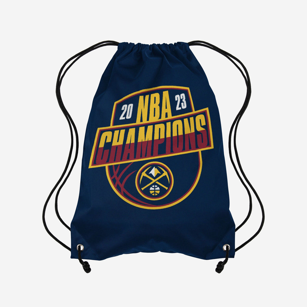 Denver Nuggets 2023 NBA Champions Champ Logo Drawstring Backpack FOCO