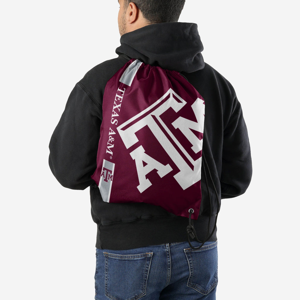 Texas A&M Aggies Big Logo Drawstring Backpack FOCO