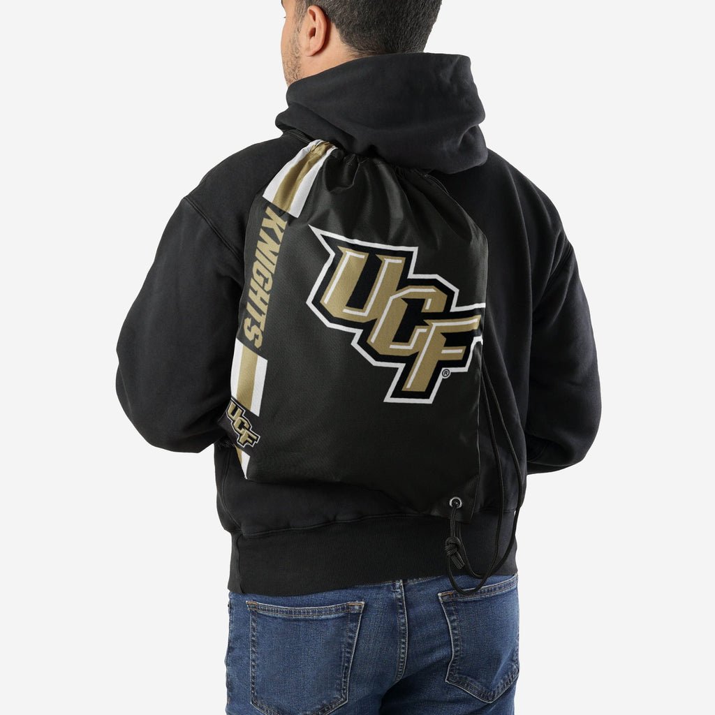 UCF Knights Big Logo Side Stripe Drawstring Backpack FOCO