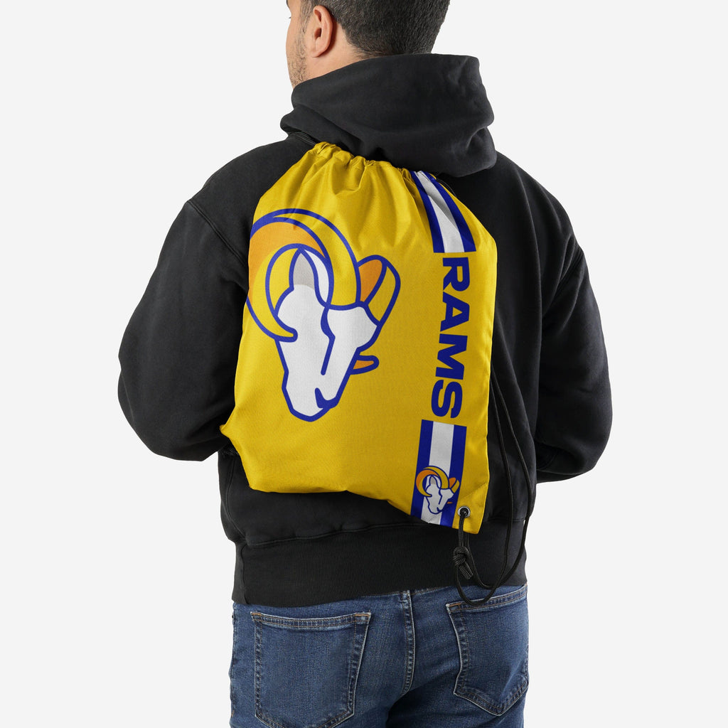 Los Angeles Rams Yellow Alternate Color Big Logo Drawstring Backpack FOCO