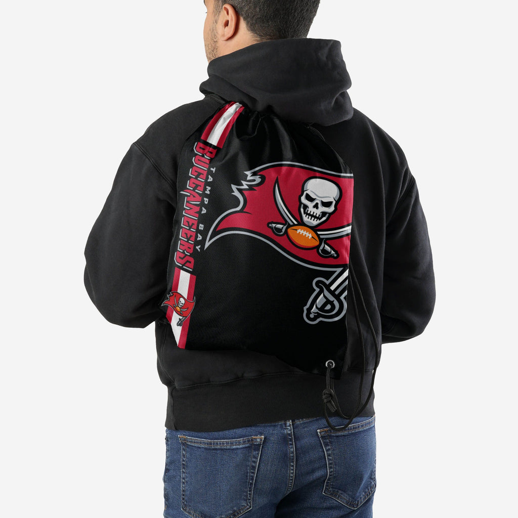 Tampa Bay Buccaneers Black Alternate Color Big Logo Drawstring Backpac FOCO