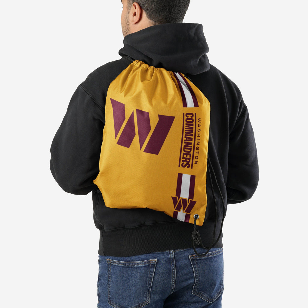 Washington Commanders Yellow Alternate Color Big Logo Drawstring Backp FOCO