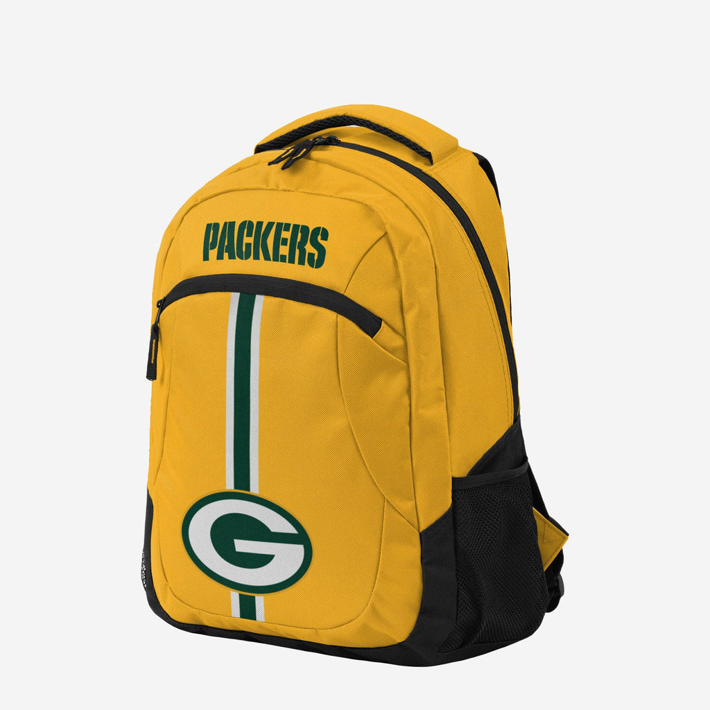 Green Bay Packers Yellow Alternate Color Action Backpack FOCO