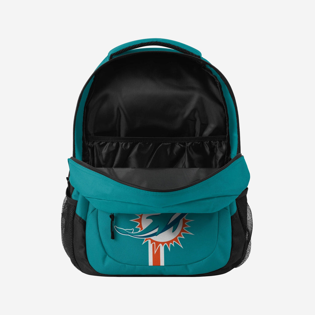 Miami Dolphins Teal Alternate Color Action Backpack FOCO