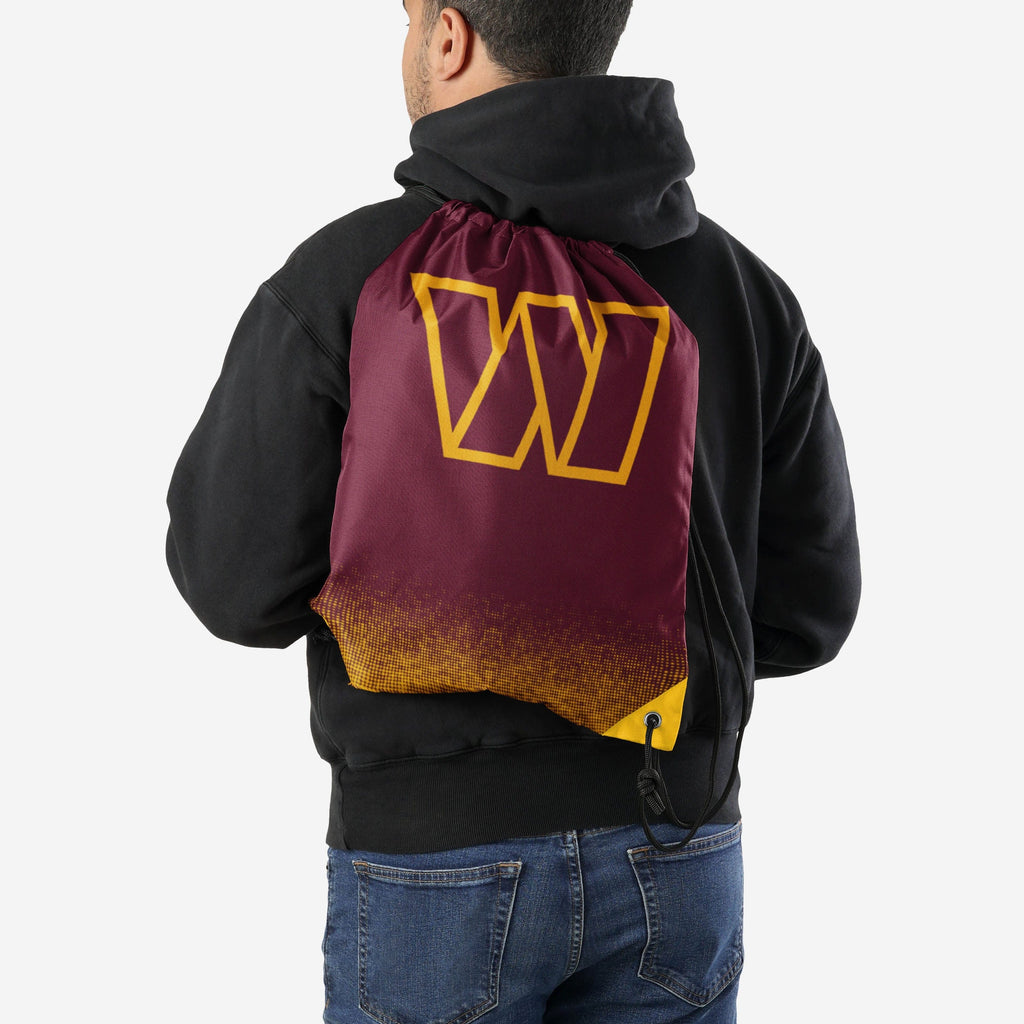 Washington Commanders Gradient Drawstring Backpack FOCO
