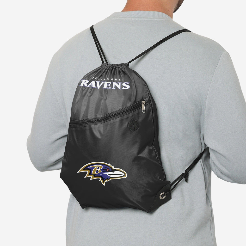 Baltimore Ravens Pocket Drawstring Backpack FOCO