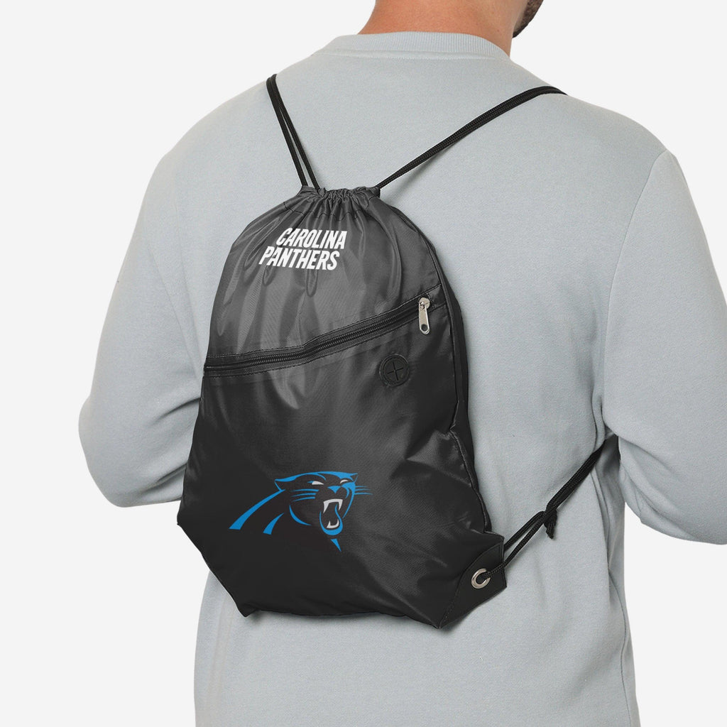 Carolina Panthers Pocket Drawstring Backpack FOCO