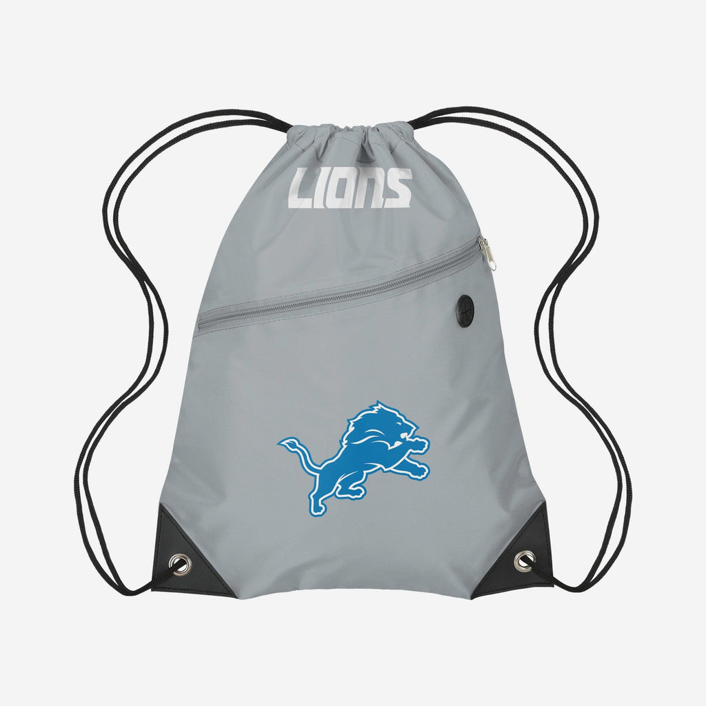Detroit Lions Pocket Drawstring Backpack FOCO