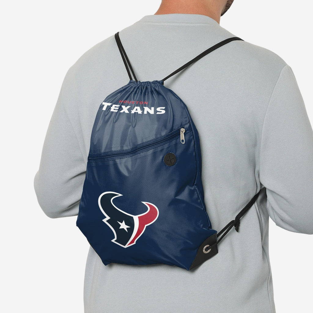 Houston Texans Pocket Drawstring Backpack FOCO