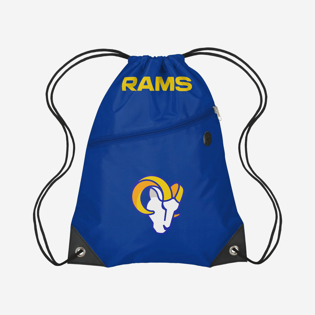 Los Angeles Rams Pocket Drawstring Backpack FOCO