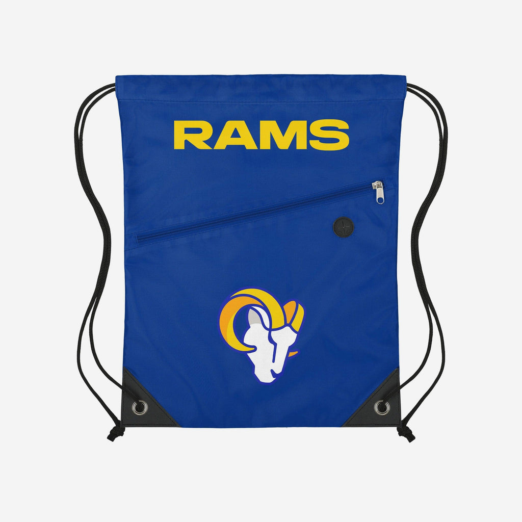 Los Angeles Rams Pocket Drawstring Backpack FOCO