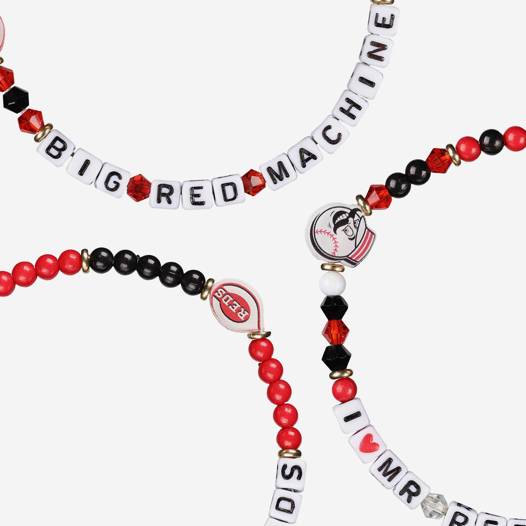 Cincinnati Reds 3 Pack Friendship Bracelet FOCO