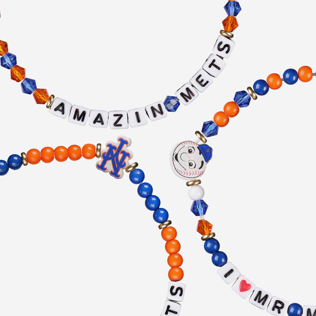 New York Mets 3 Pack Friendship Bracelet FOCO