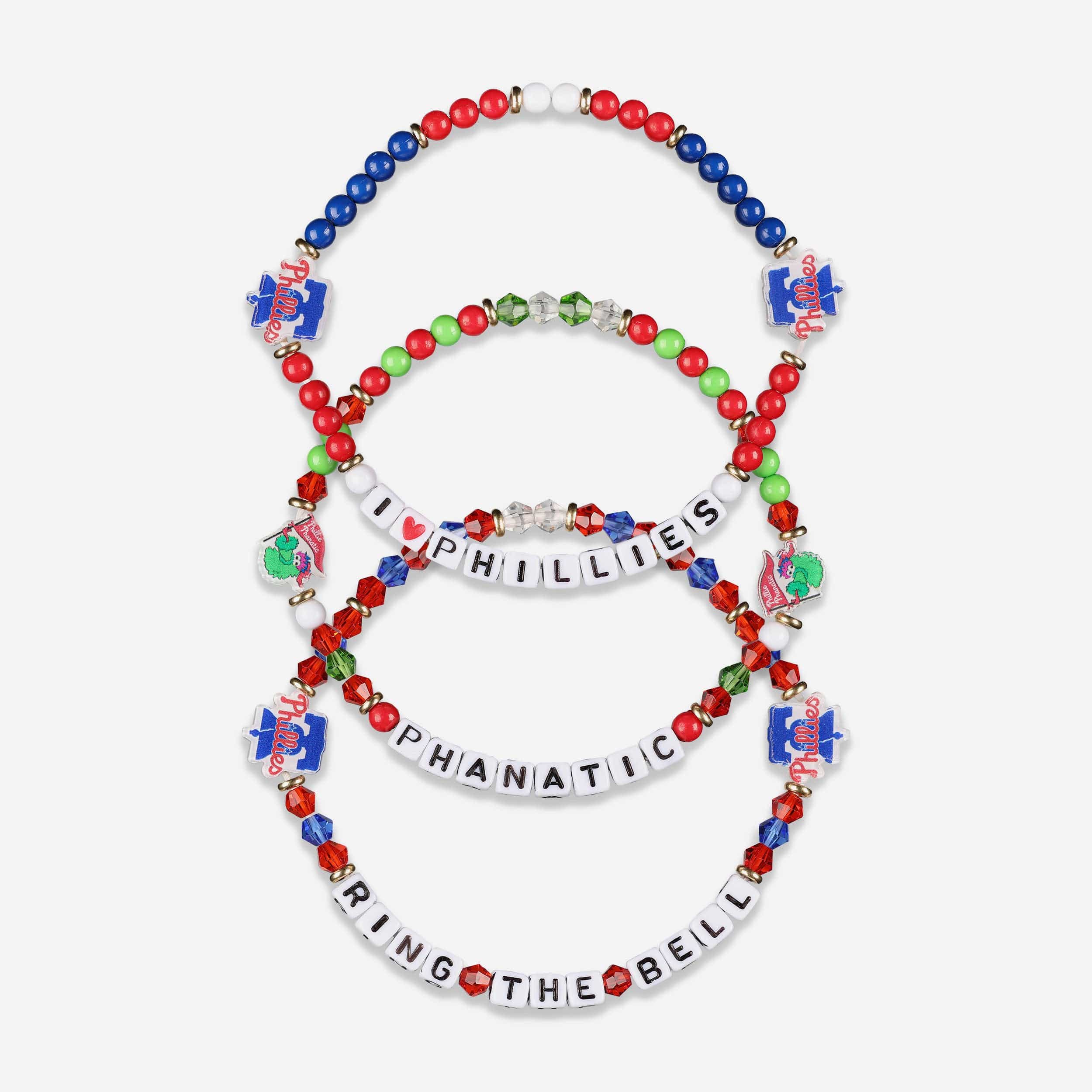 Philadelphia Phillies 3 Pack Friendship Bracelet FOCO