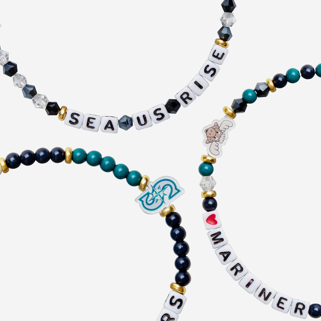 Seattle Mariners 3 Pack Friendship Bracelet FOCO