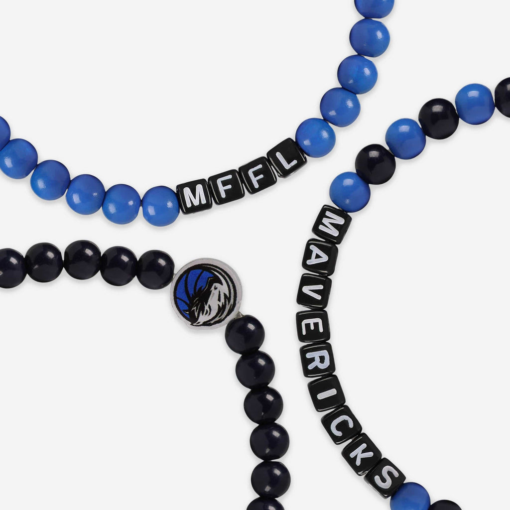 Dallas Mavericks 3 Pack Beaded Friendship Bracelet FOCO