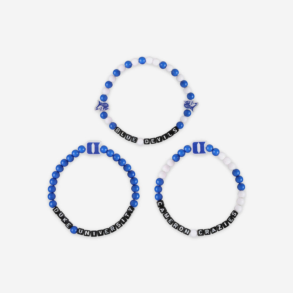 Duke Blue Devils 3 Pack Beaded Friendship Bracelet FOCO