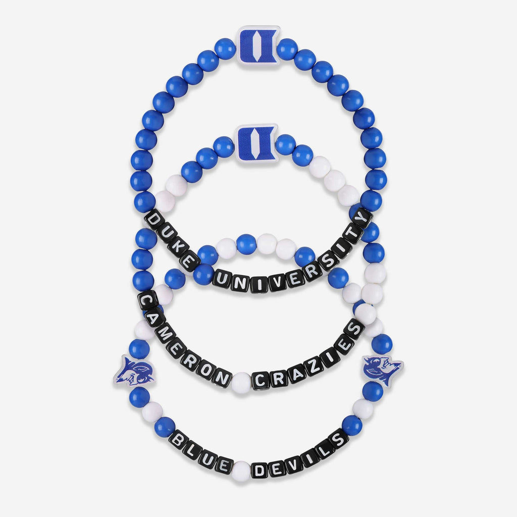 Duke Blue Devils 3 Pack Beaded Friendship Bracelet FOCO
