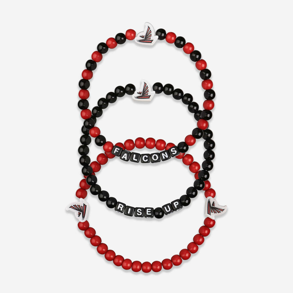 Atlanta Falcons 3 Pack Beaded Friendship Bracelet FOCO