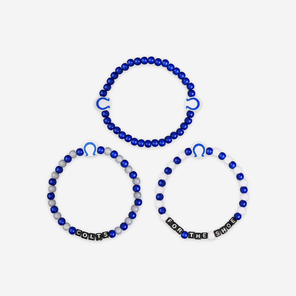 Indianapolis Colts 3 Pack Beaded Friendship Bracelet FOCO
