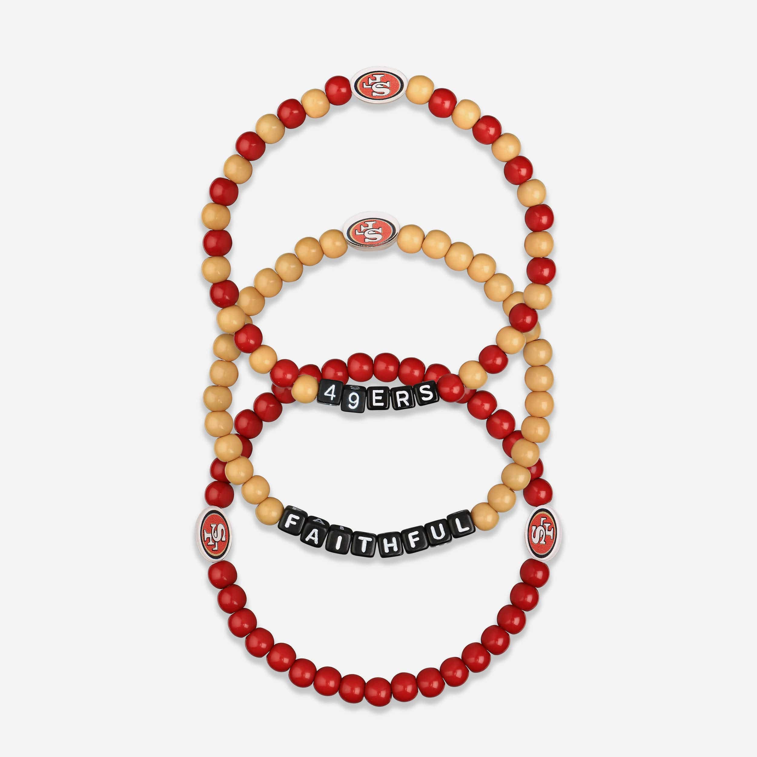 San Francisco 49ers 3 Pack Beaded Friendship Bracelet FOCO