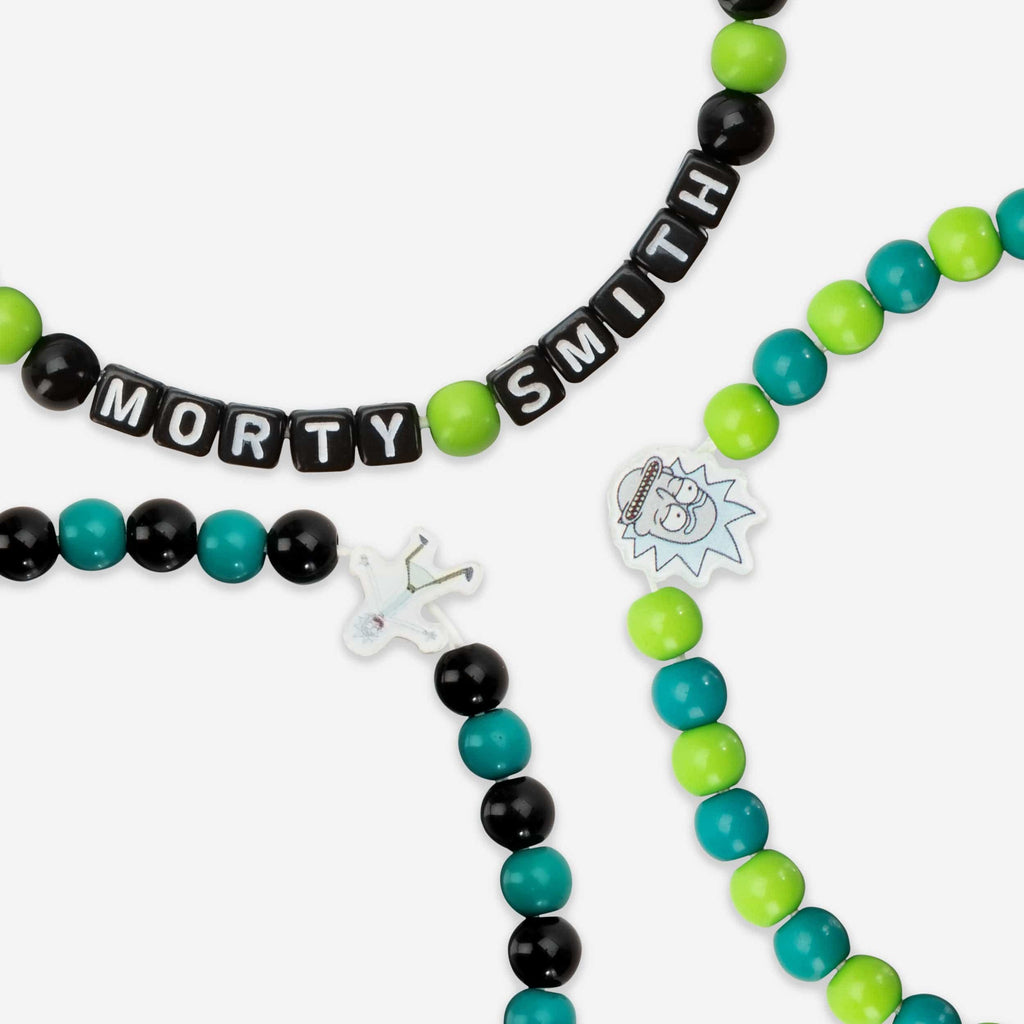 Rick Sanchez & Morty Smith Rick and Morty 3 Pack Beaded Friendship Bra FOCO