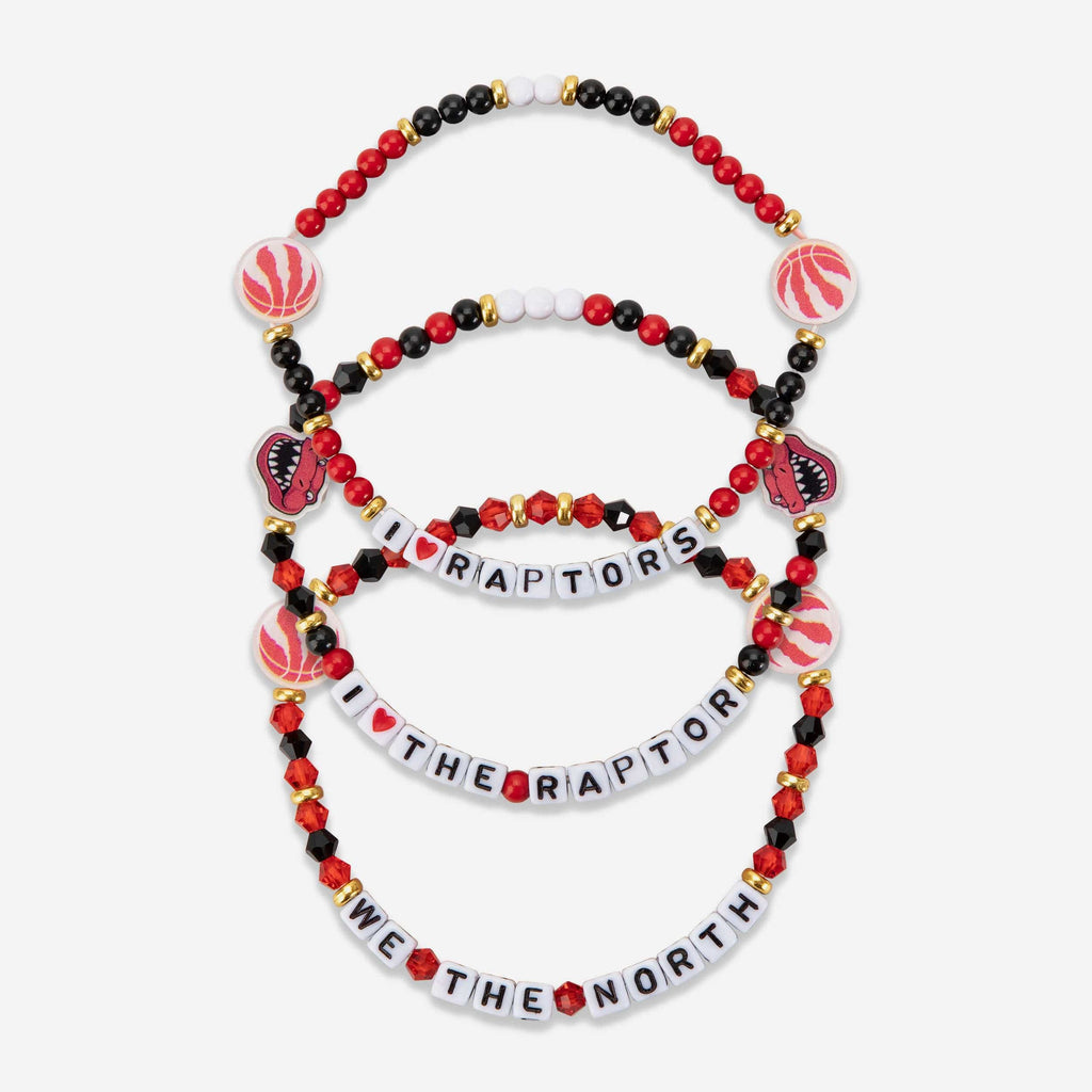 Toronto Raptors 3 Pack Friendship Bracelet FOCO