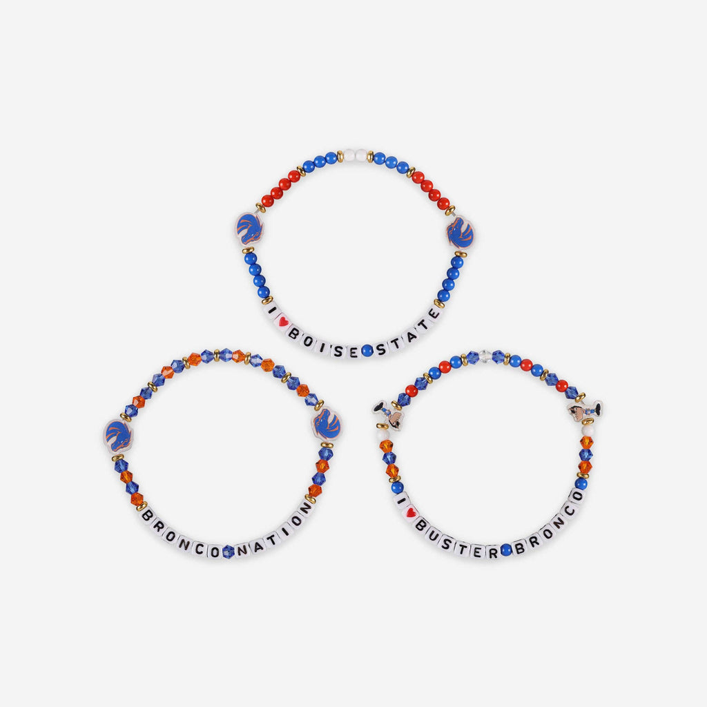 Boise State Broncos 3 Pack Friendship Bracelet FOCO