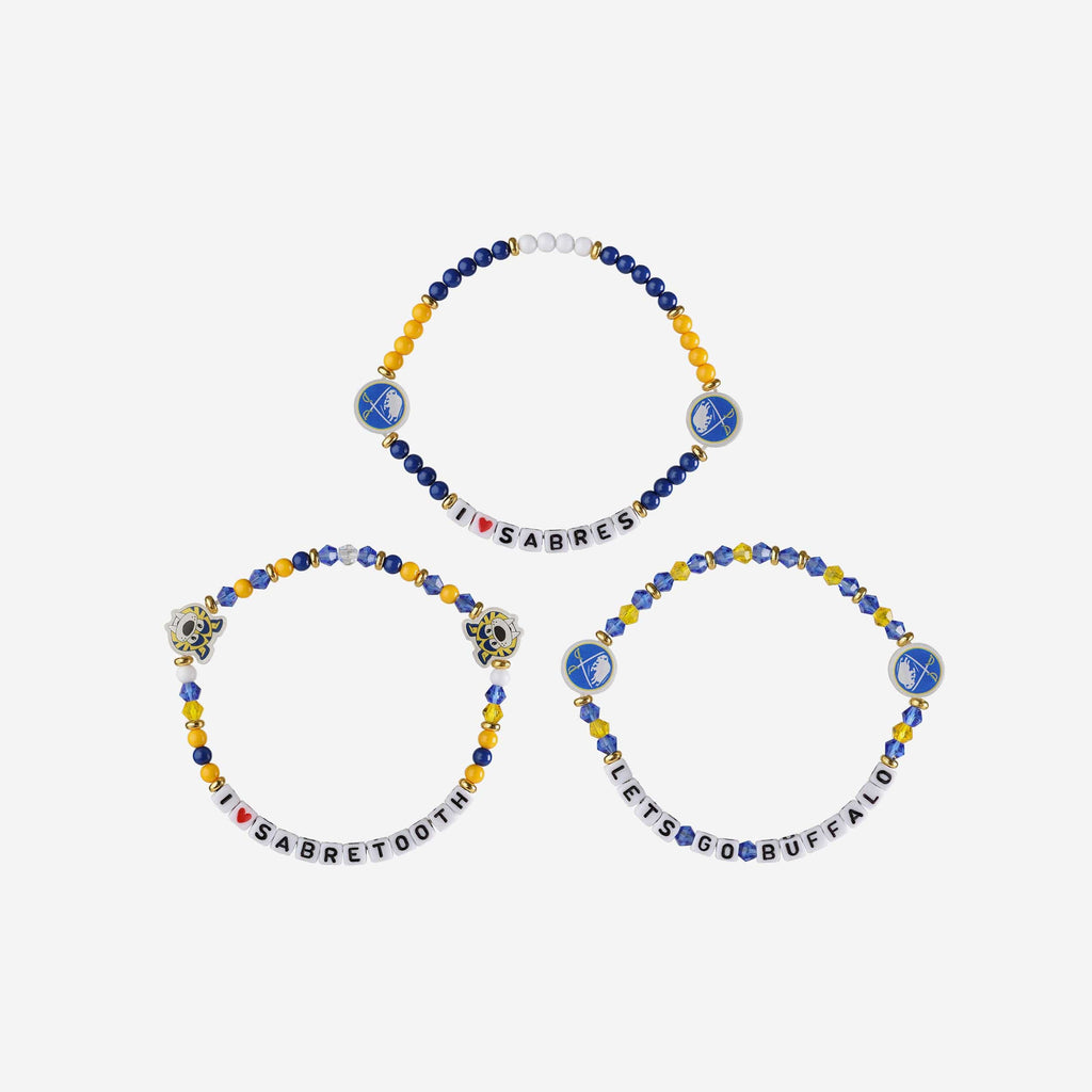 Buffalo Sabres 3 Pack Friendship Bracelet FOCO