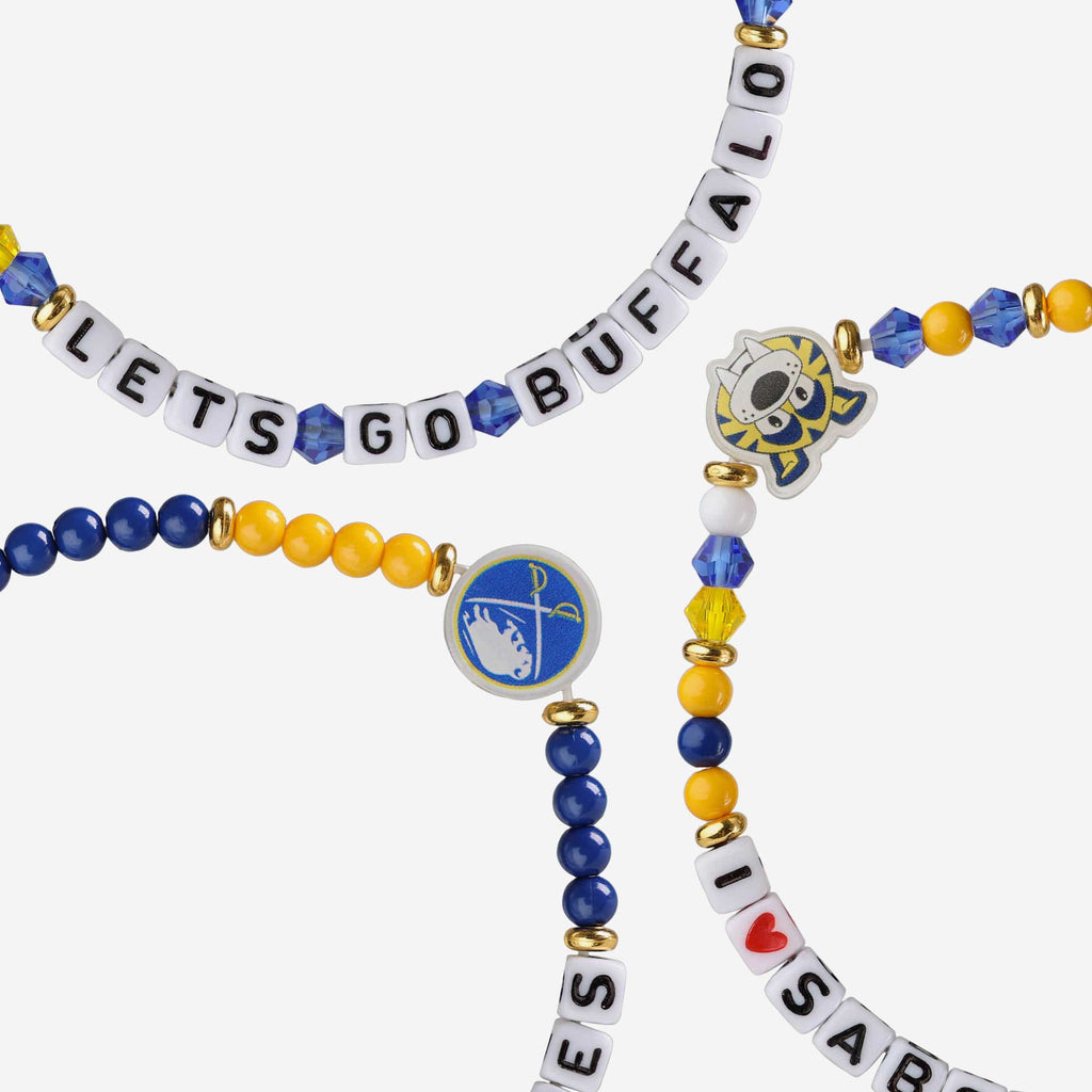 Buffalo Sabres 3 Pack Friendship Bracelet FOCO