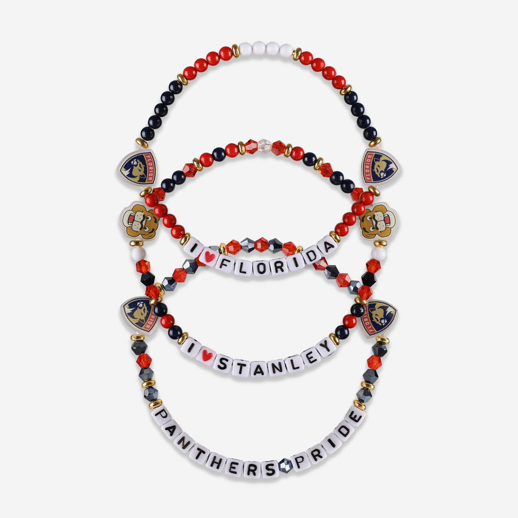 Florida Panthers 3 Pack Friendship Bracelet FOCO