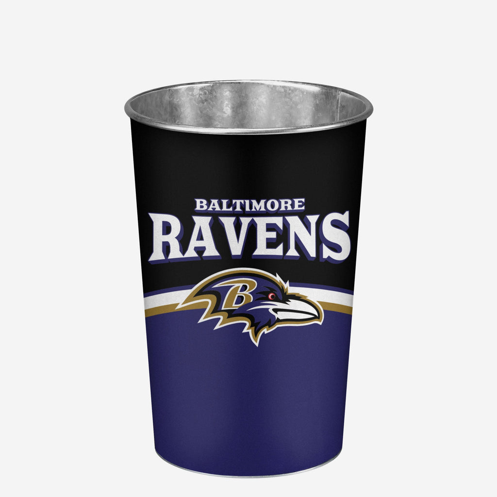 Baltimore Ravens Team Stripe Trash Can FOCO