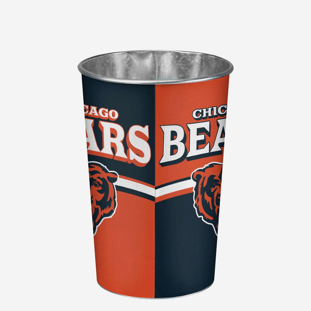 Chicago Bears Team Stripe Trash Can FOCO