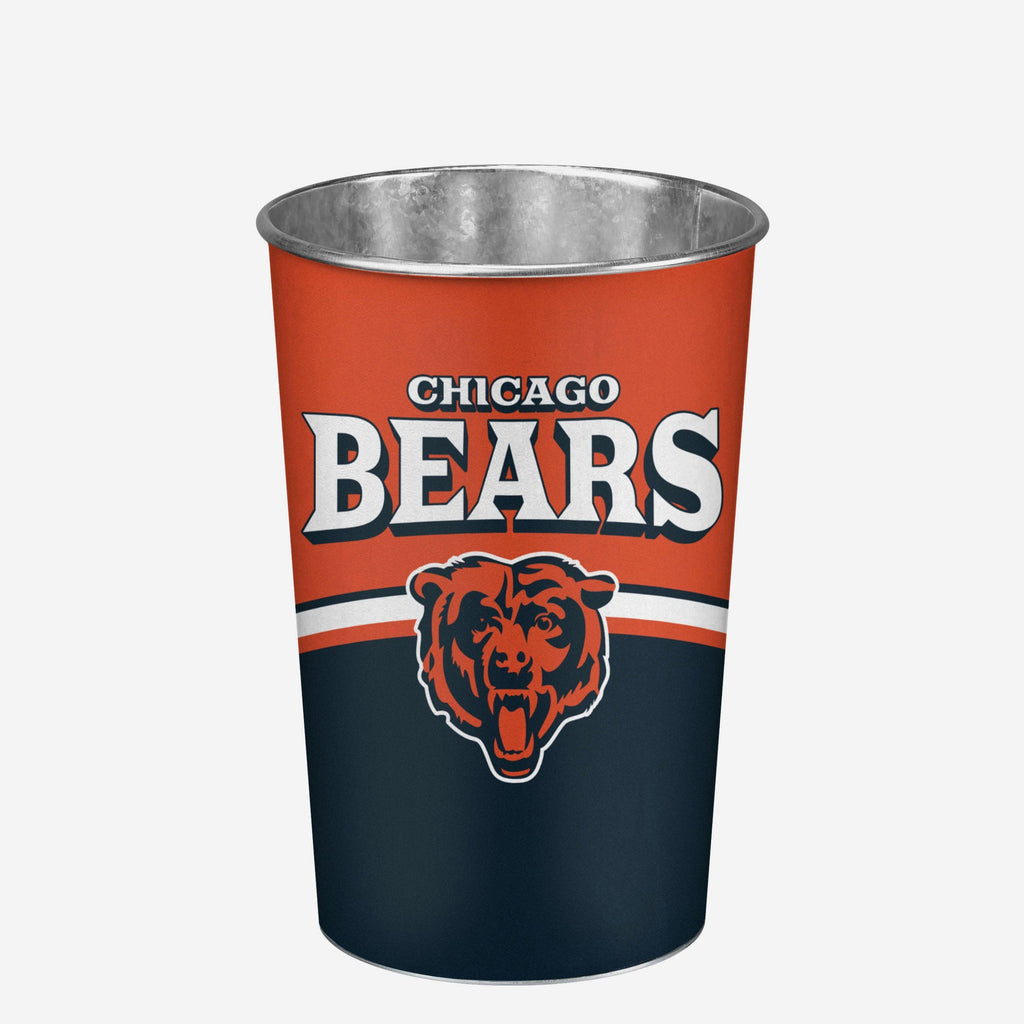 Chicago Bears Team Stripe Trash Can FOCO