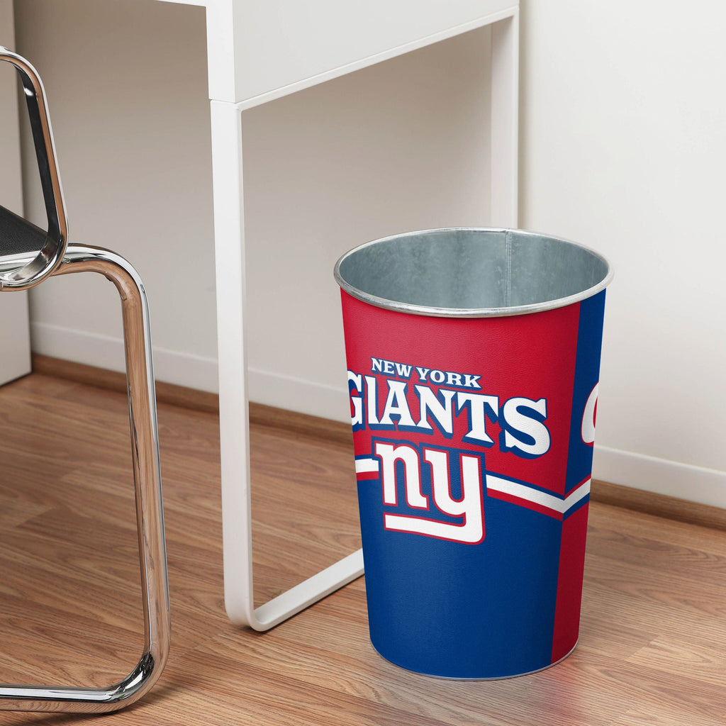 New York Giants Team Stripe Trash Can FOCO
