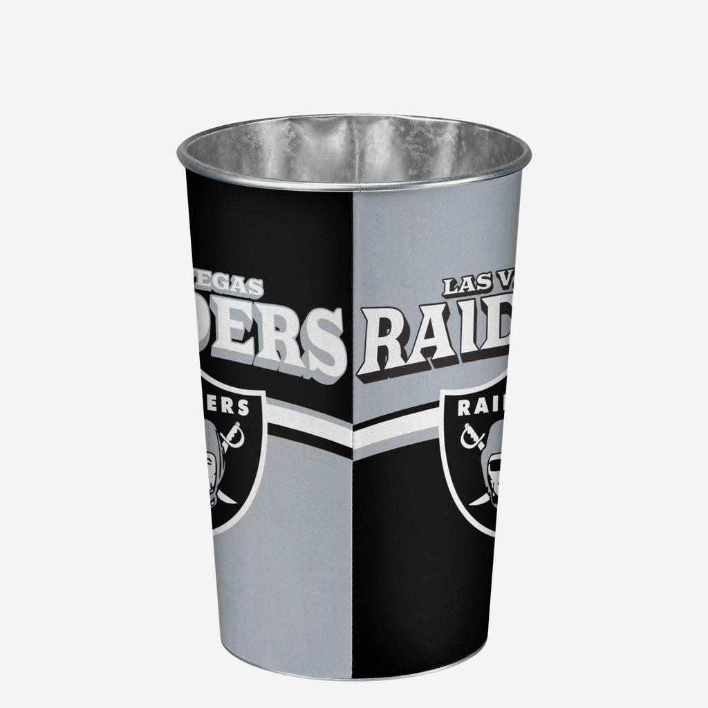 Las Vegas Raiders Team Stripe Trash Can FOCO