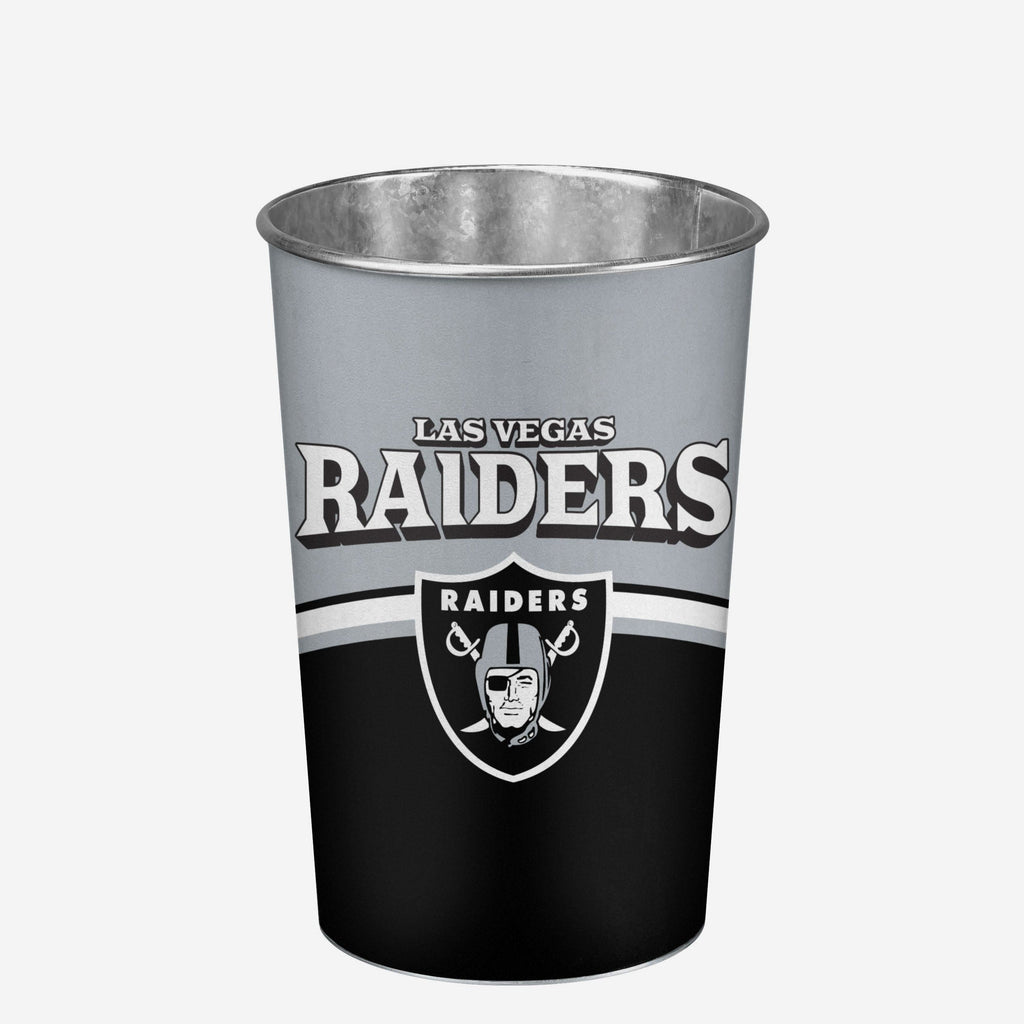 Las Vegas Raiders Team Stripe Trash Can FOCO