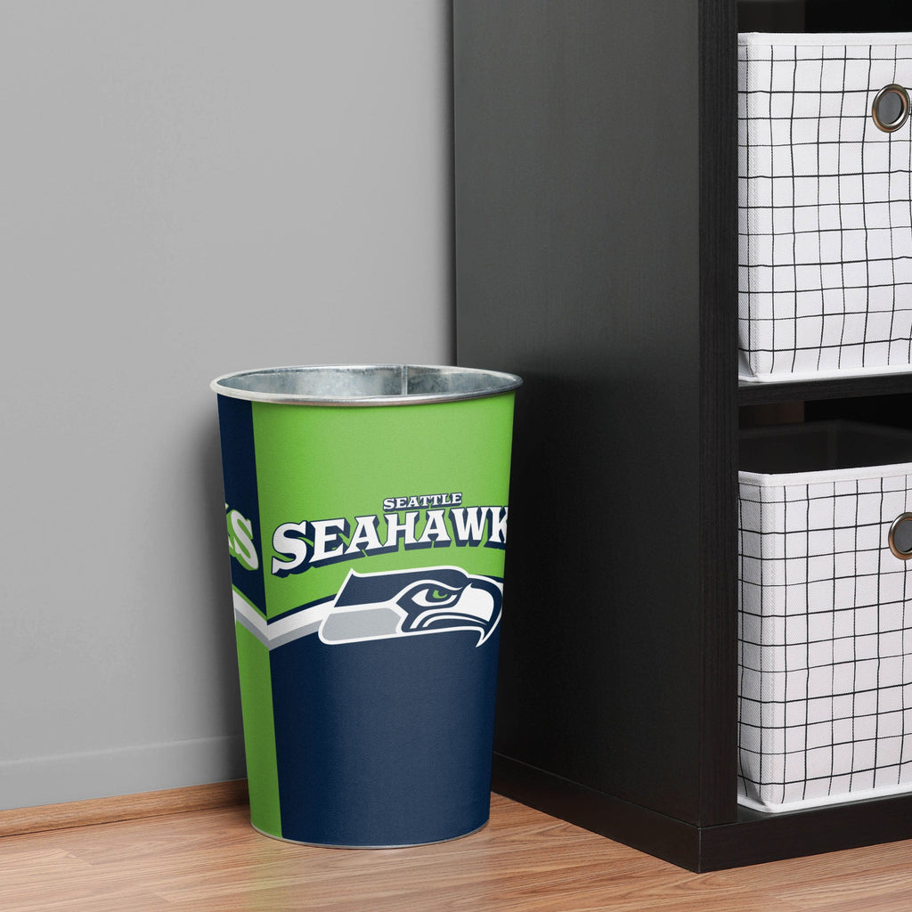 Seattle Seahawks Team Stripe Trash Can FOCO
