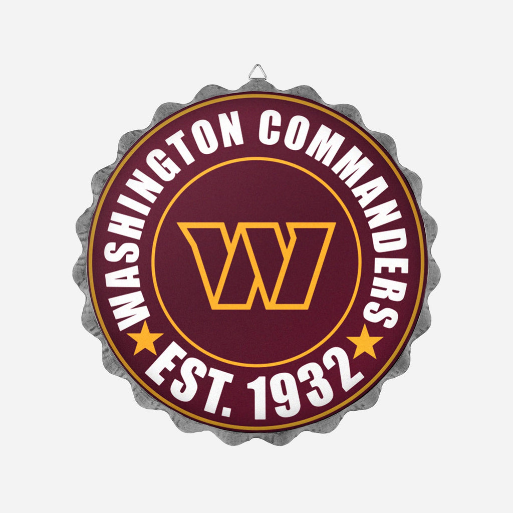 Washington Commanders Bottle Cap Wall Sign FOCO