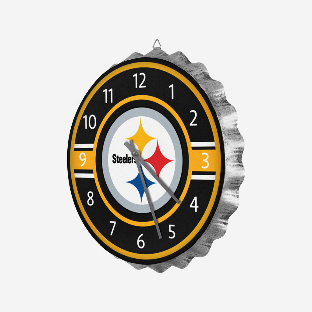 Pittsburgh Steelers Original Bottle Cap Wall Clock FOCO