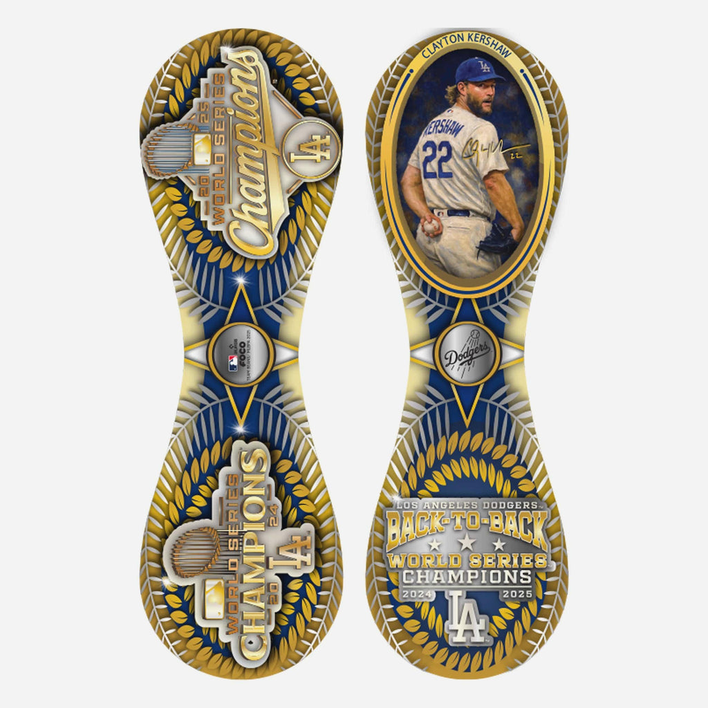 Clayton Kershaw Los Angeles Dodgers 2025 Back To Back World Series Cha FOCO